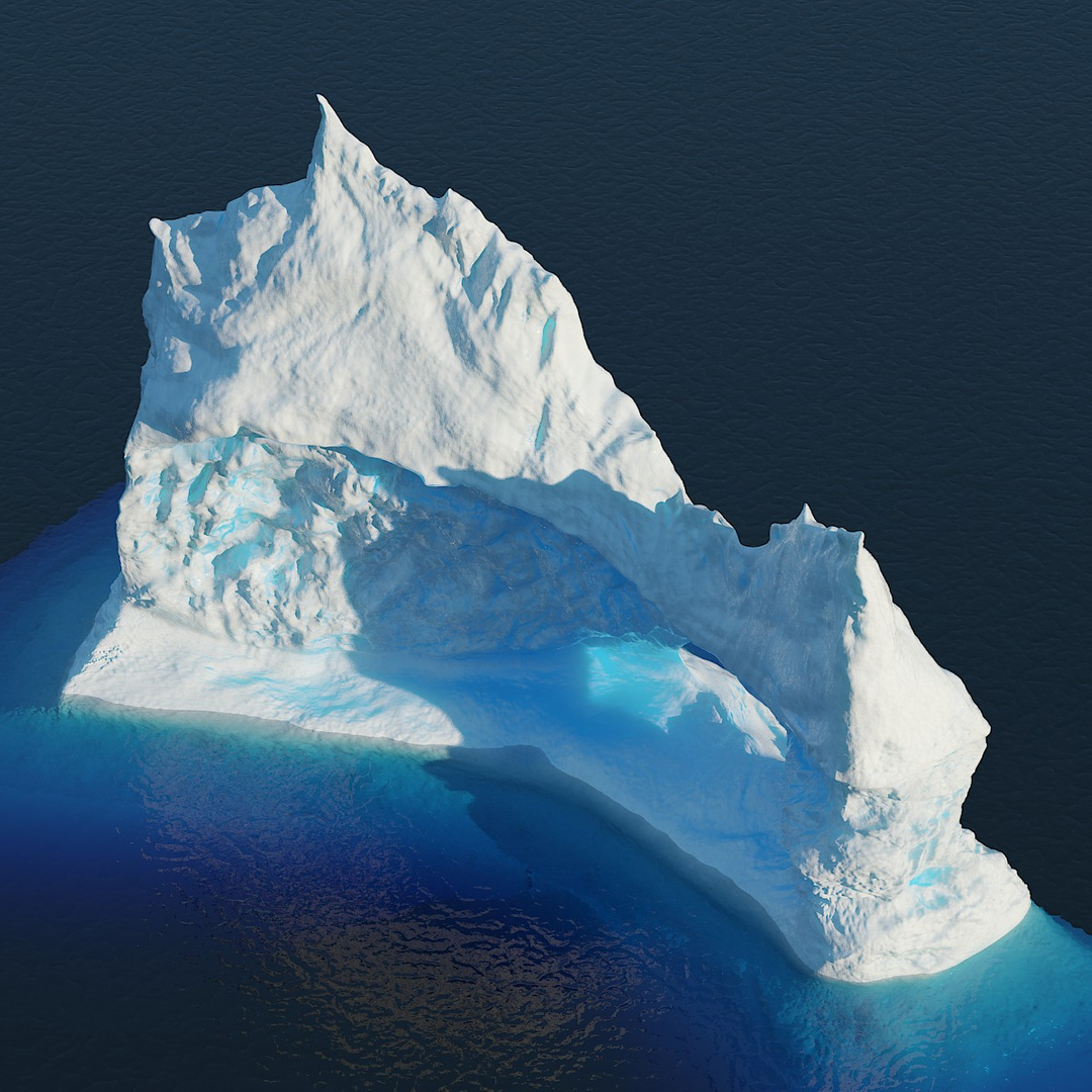 iceberg ice obj