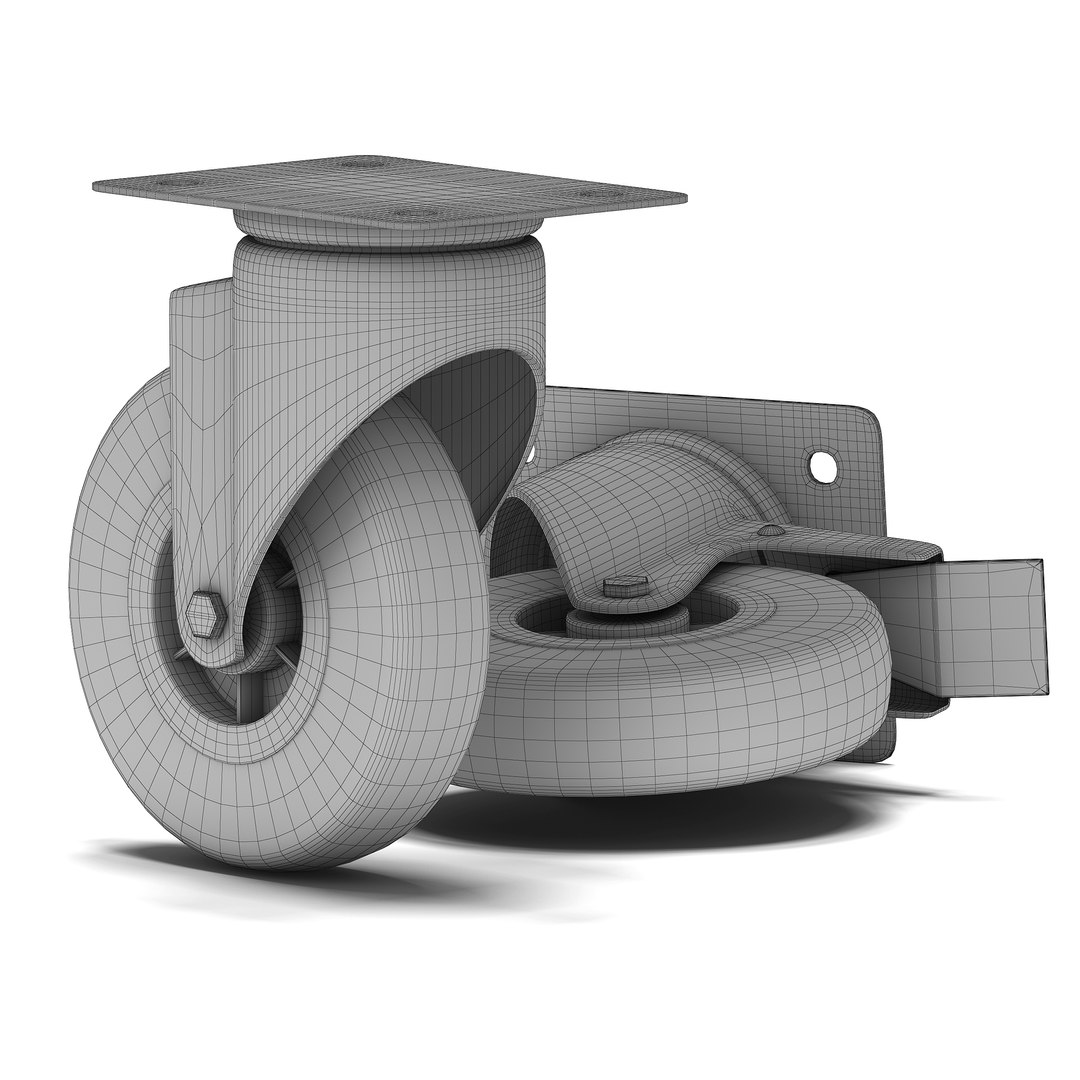 Set Casters 3d Model