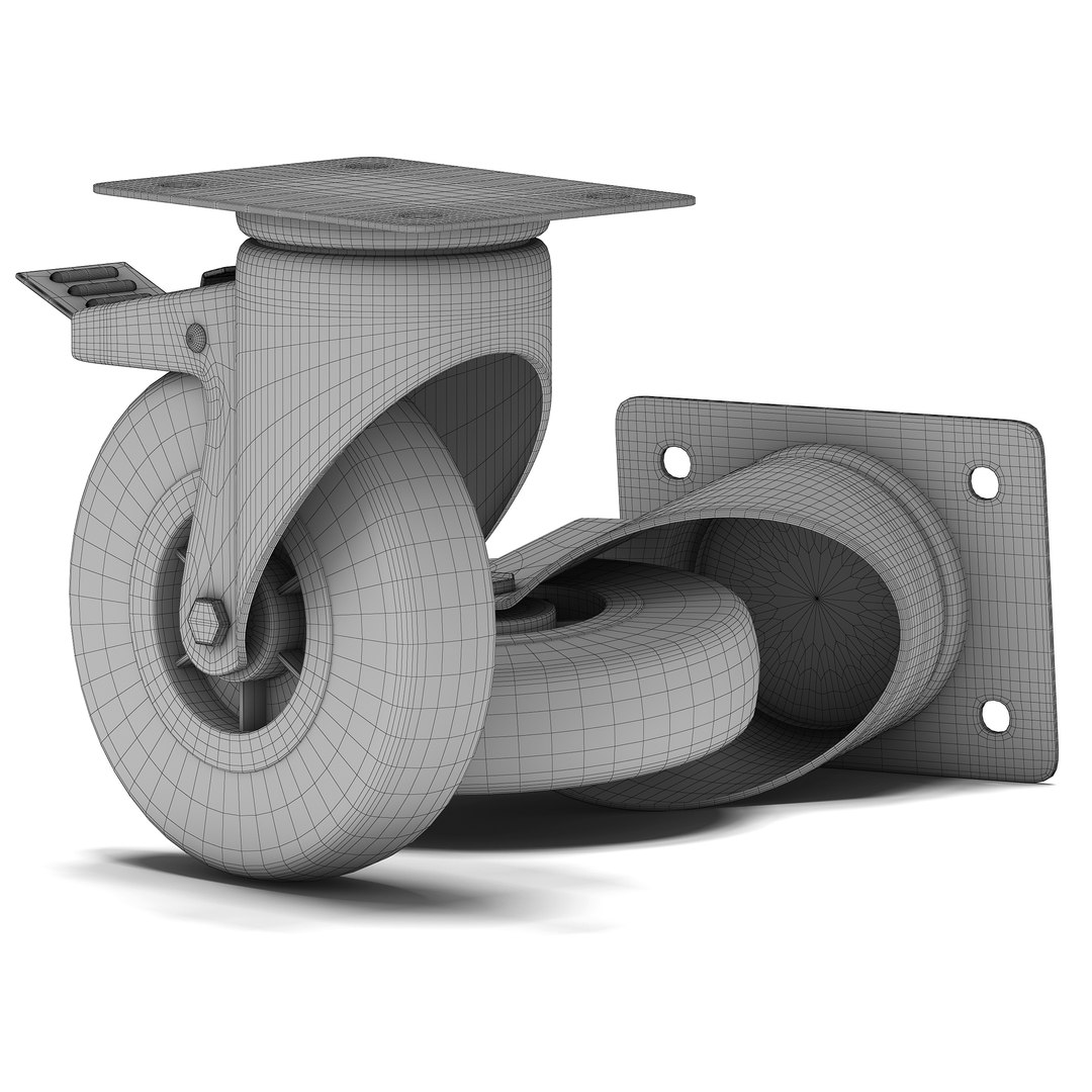 Set Casters 3d Model