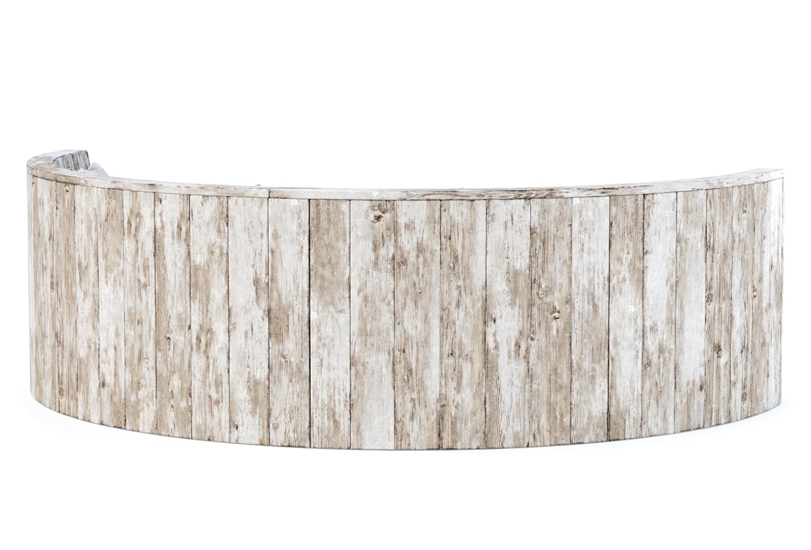 3D Eric Wooden Round Restaurant Sofa - TurboSquid 1998064