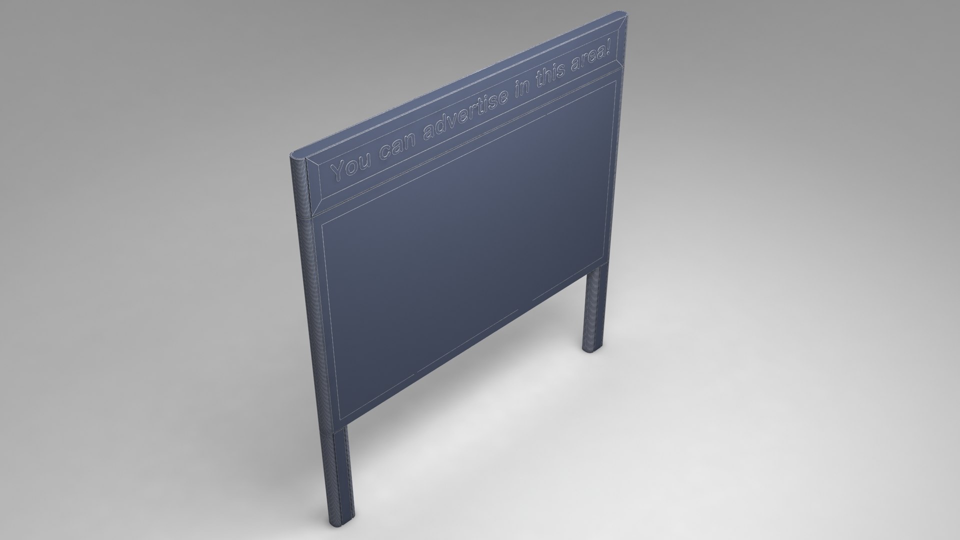 3D designed advertising billboard model - TurboSquid 1585353