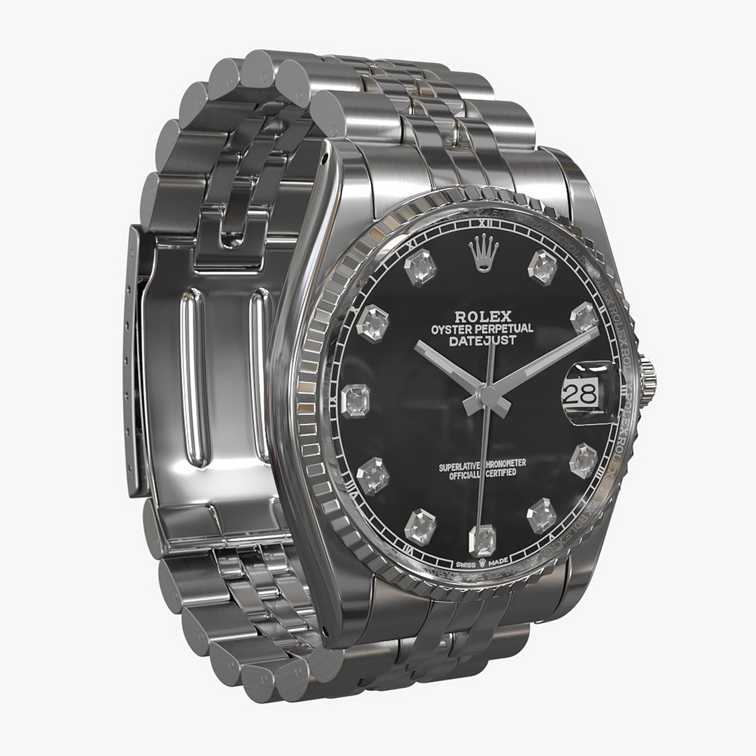 Rolex Oyster Perpetual Datejust 36 watch Modelo 3D - TurboSquid 1960031