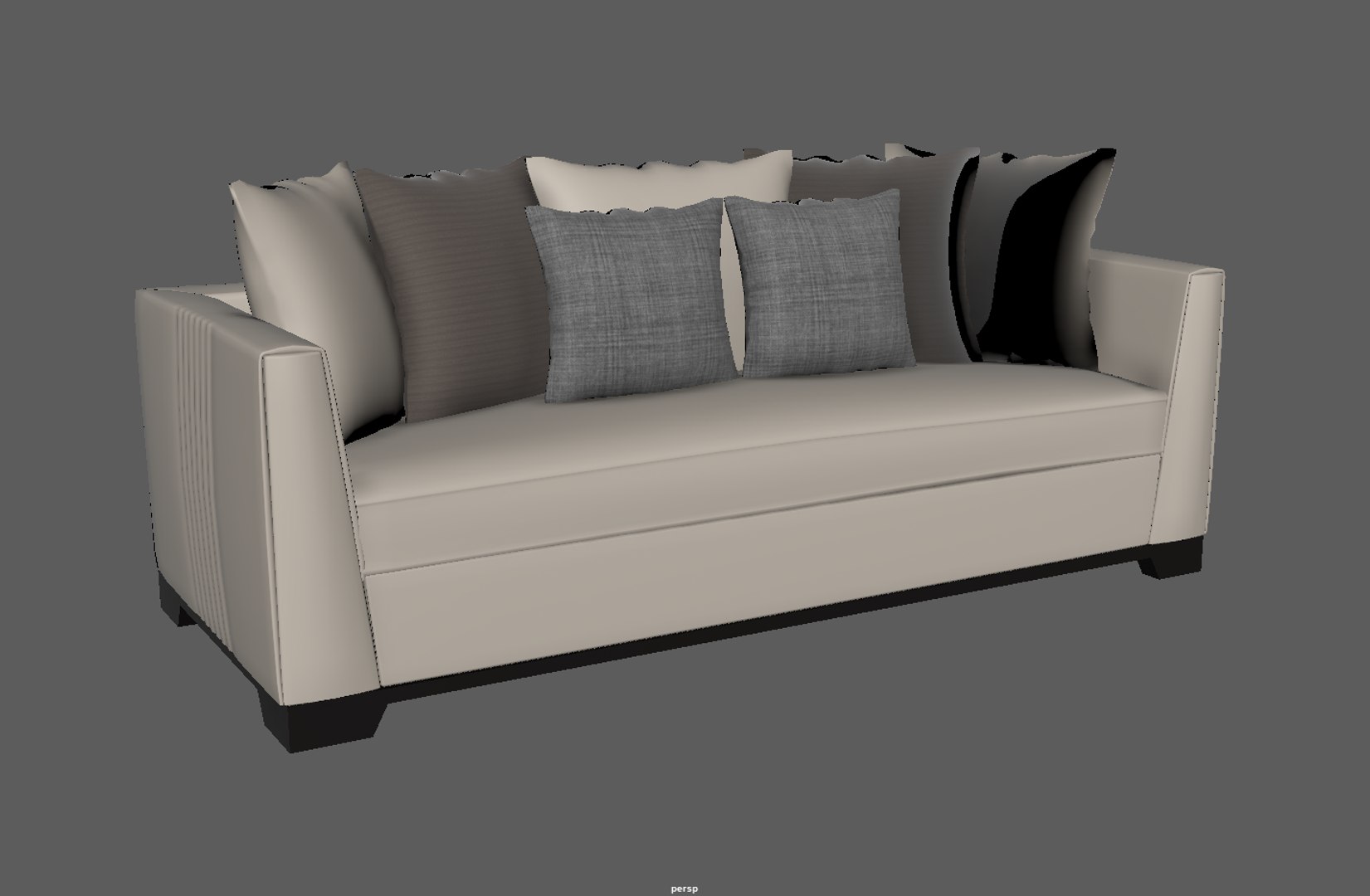 Caracole Upholstery Modern Sofa 3D Model - TurboSquid 2206723