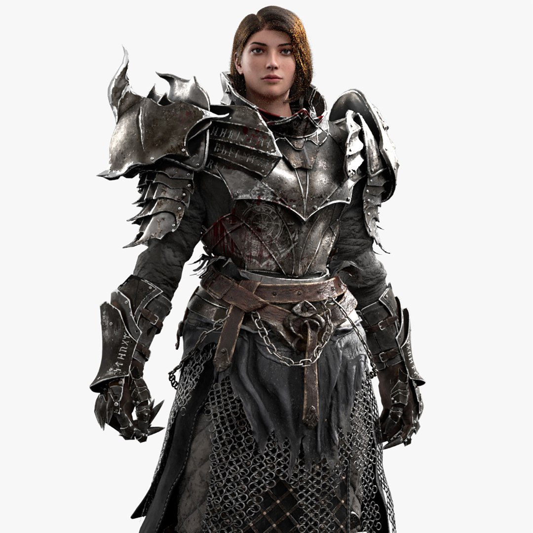 Knight Female Model - TurboSquid 2152059