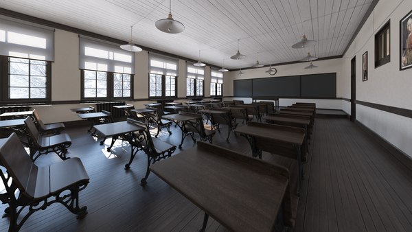 3D School Class 3 model - TurboSquid 2009031