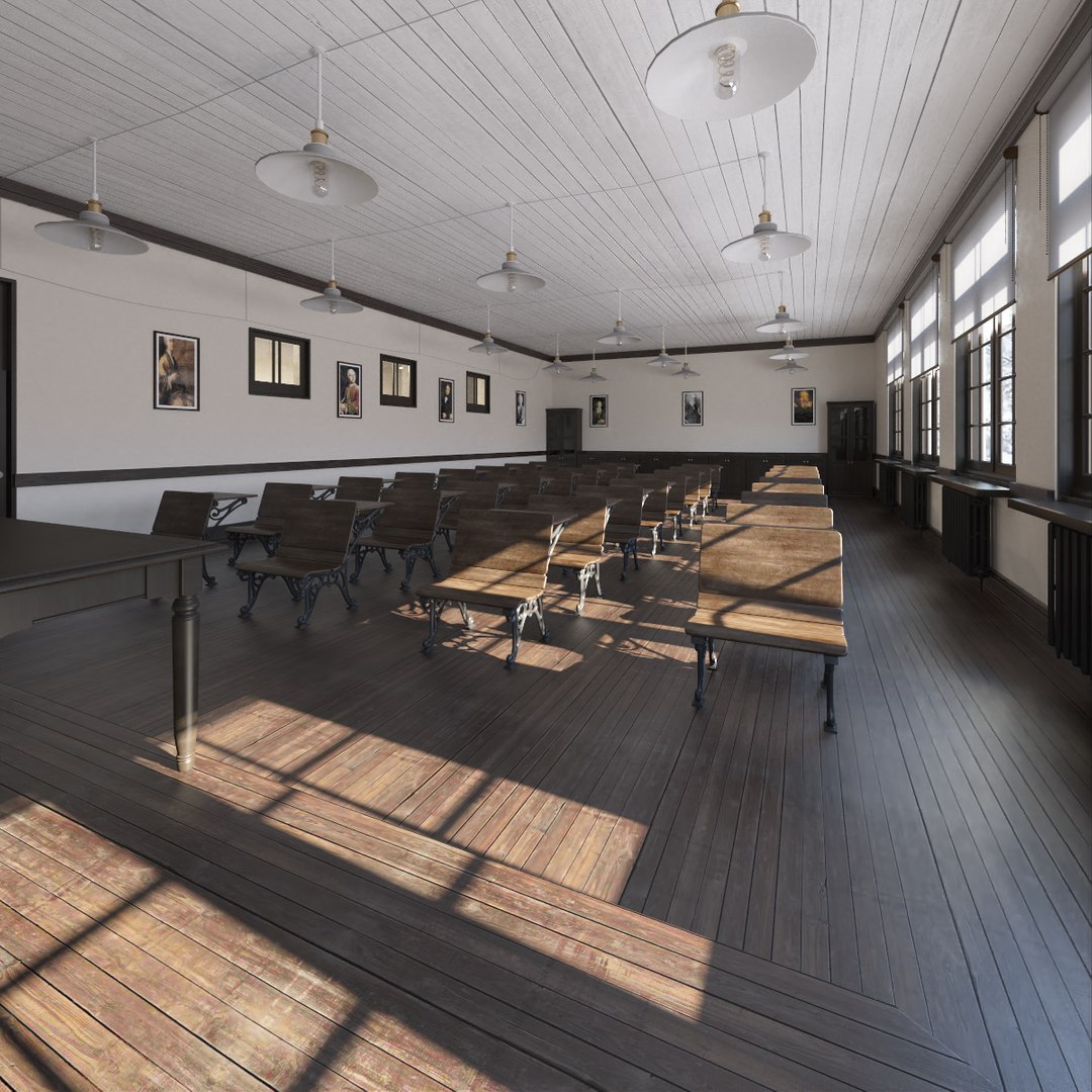 3D School Class 3 Model - TurboSquid 2009031