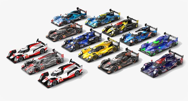 WEC LMP1 LMP2 시즌 2019 2020 Race Car Collection 3D 모델 - TurboSquid 1587211