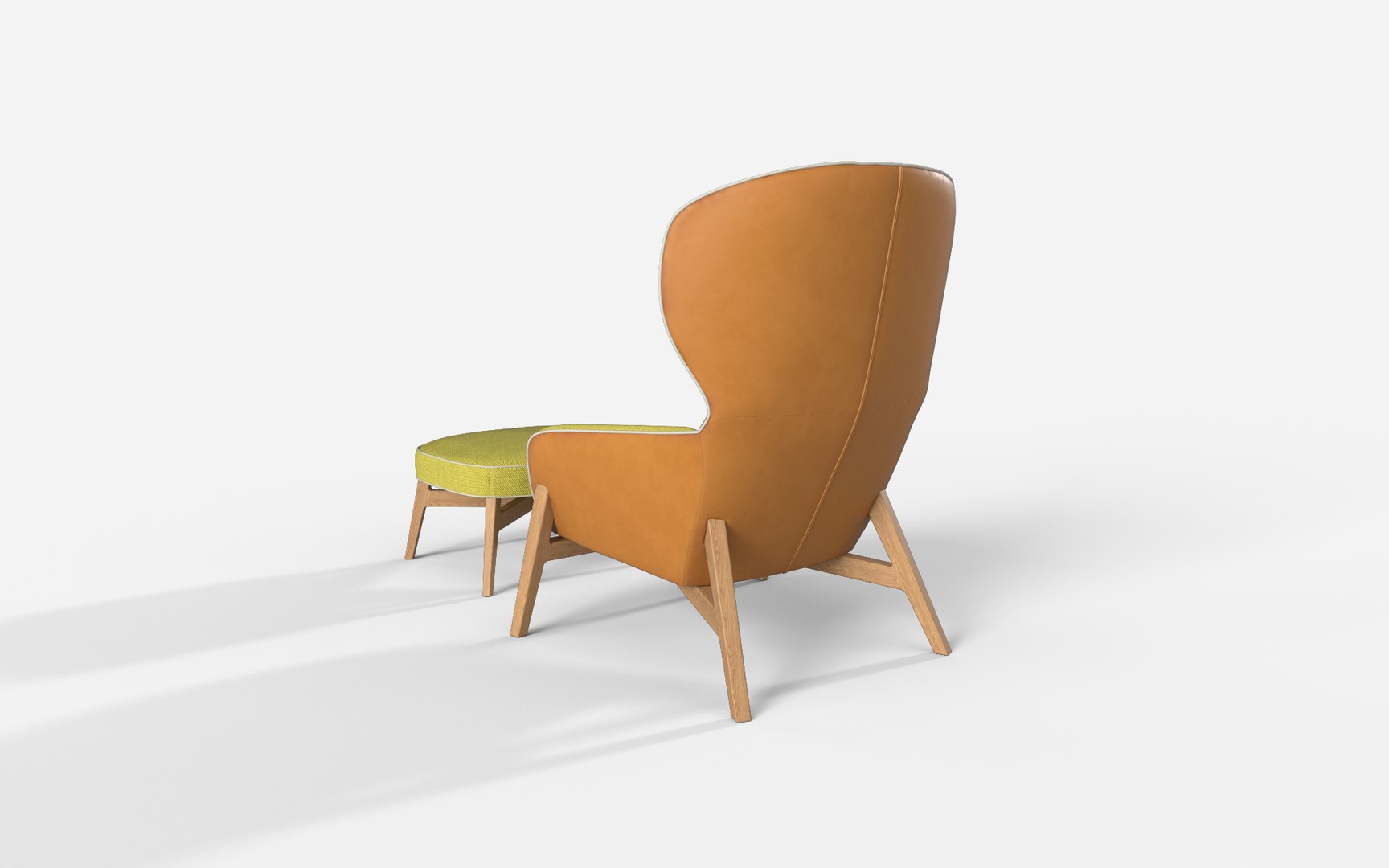 3D Arflex Giulio Armchair And Ottoman Model - TurboSquid 2054290