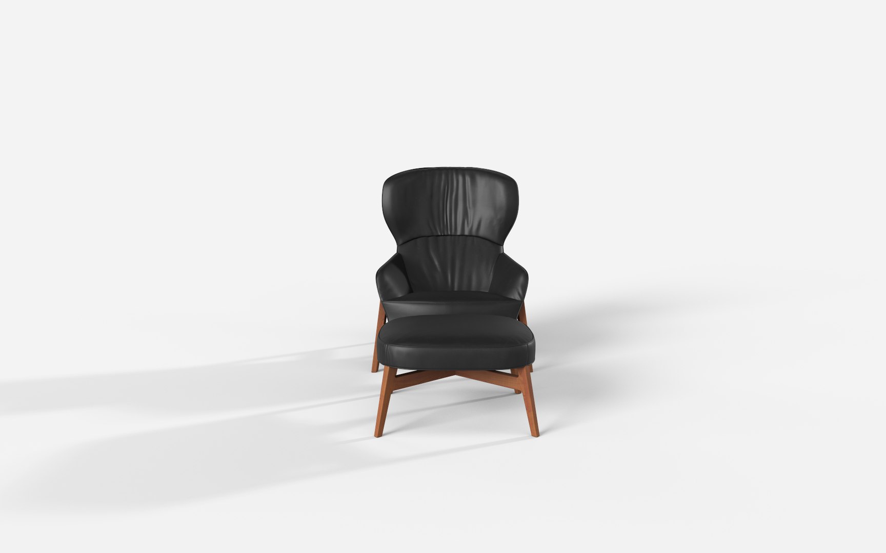 3D Arflex Giulio Armchair And Ottoman Model - TurboSquid 2054290