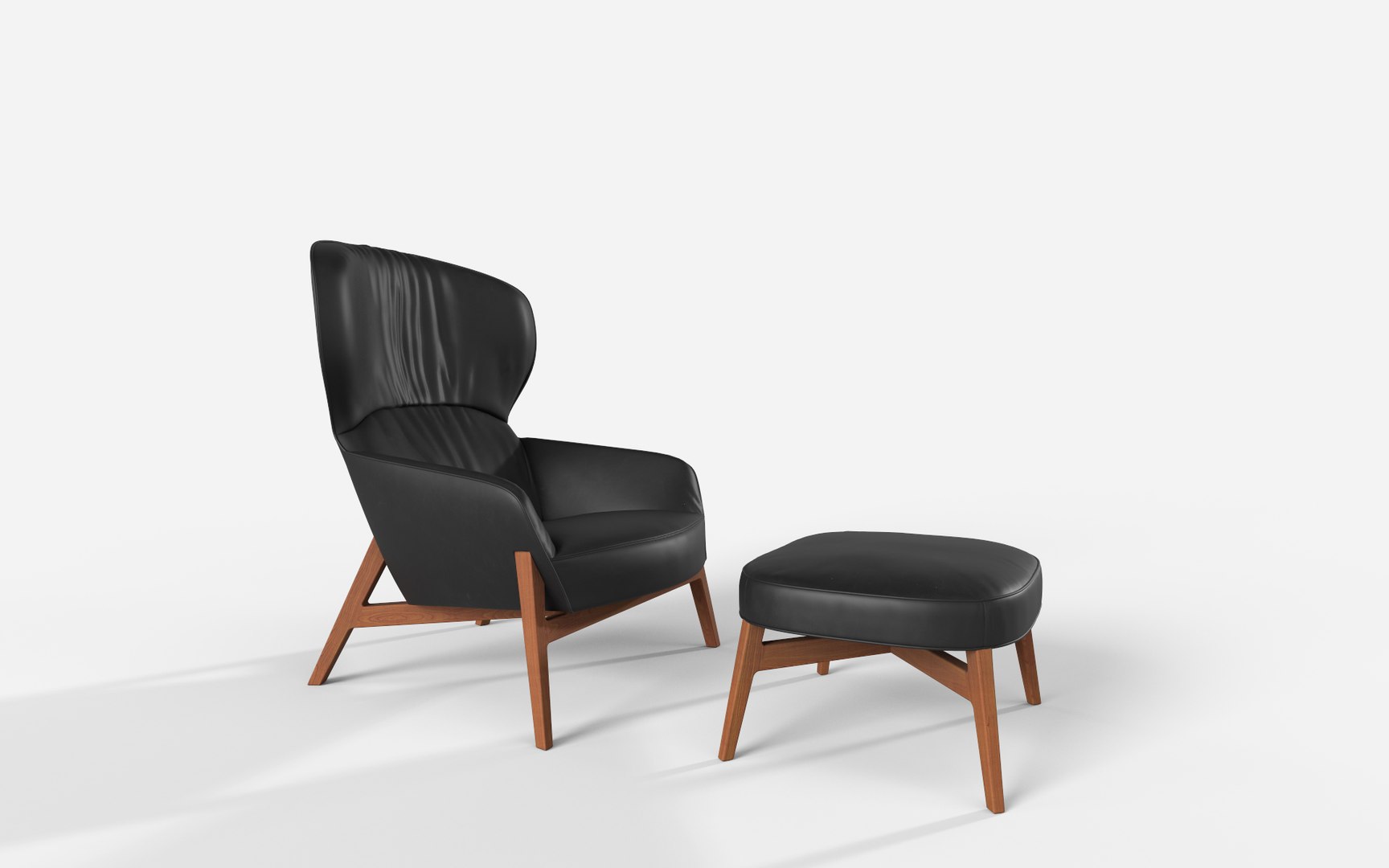 3D Arflex Giulio Armchair And Ottoman Model - TurboSquid 2054290
