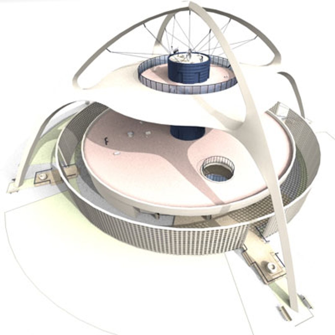 3d Model Theme Building Los Angeles