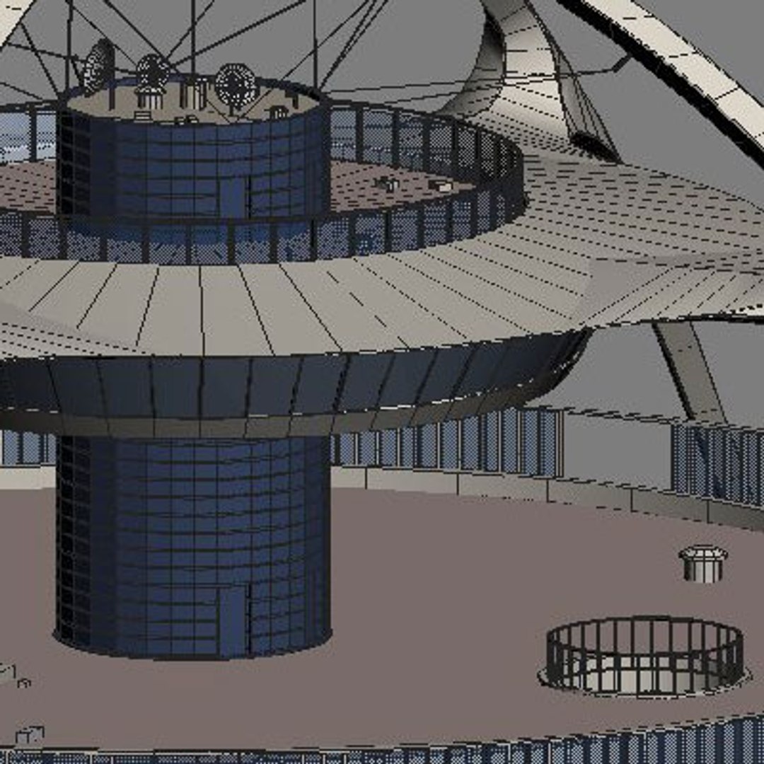 3d Model Theme Building Los Angeles