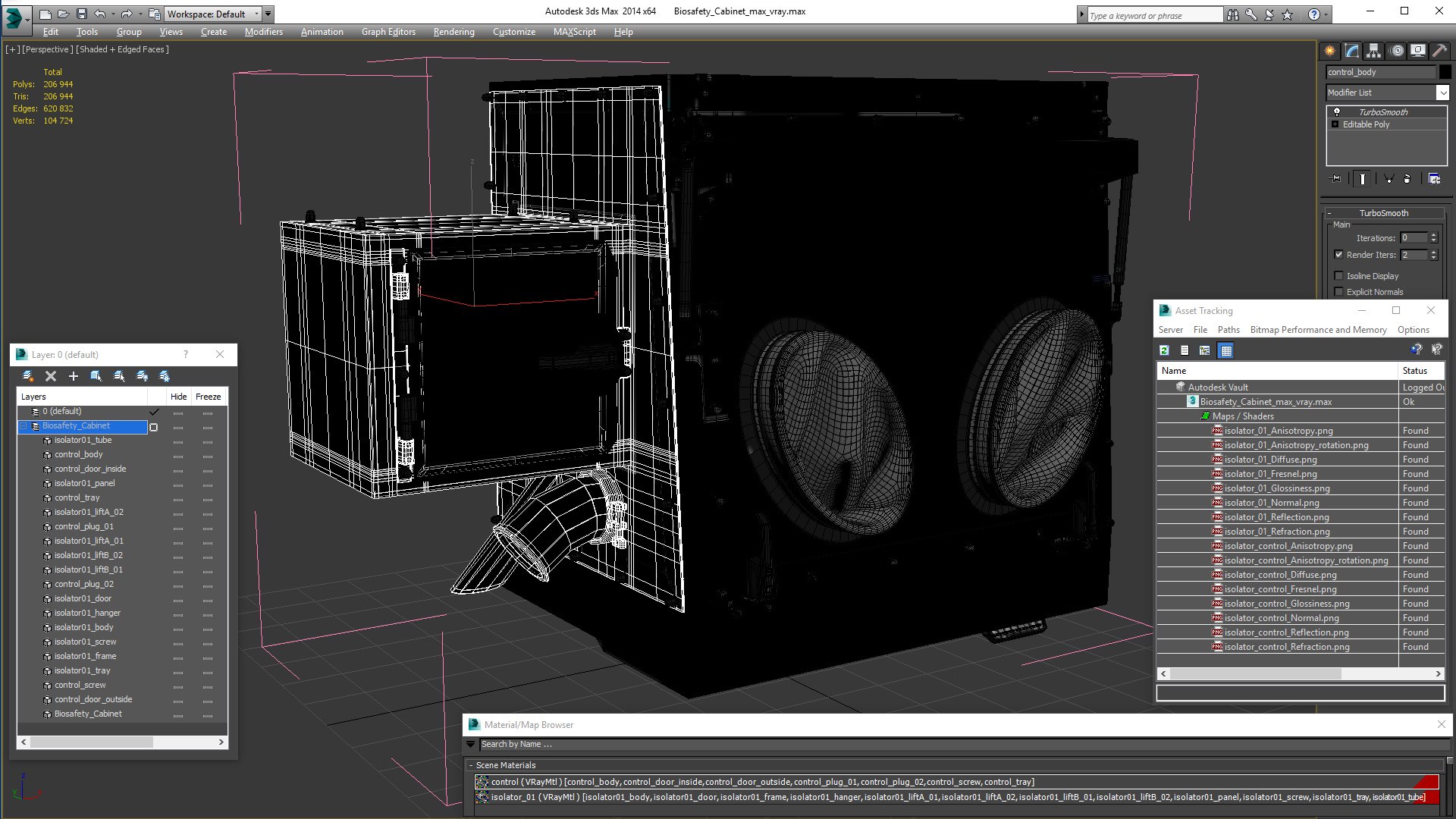 3D biosafety cabinet - TurboSquid 1684491