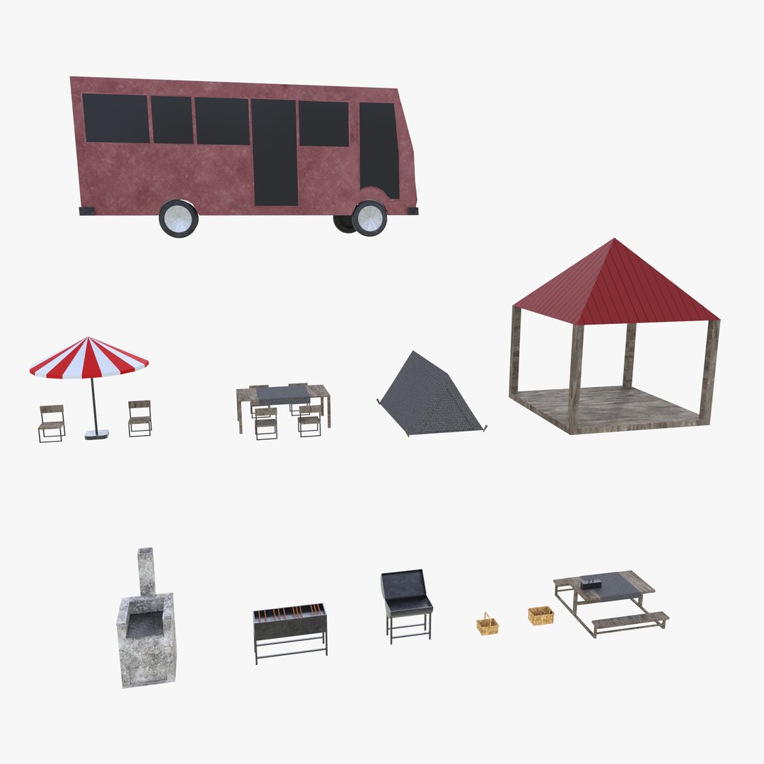 3D Simple Picnic Pack - TurboSquid 1898346