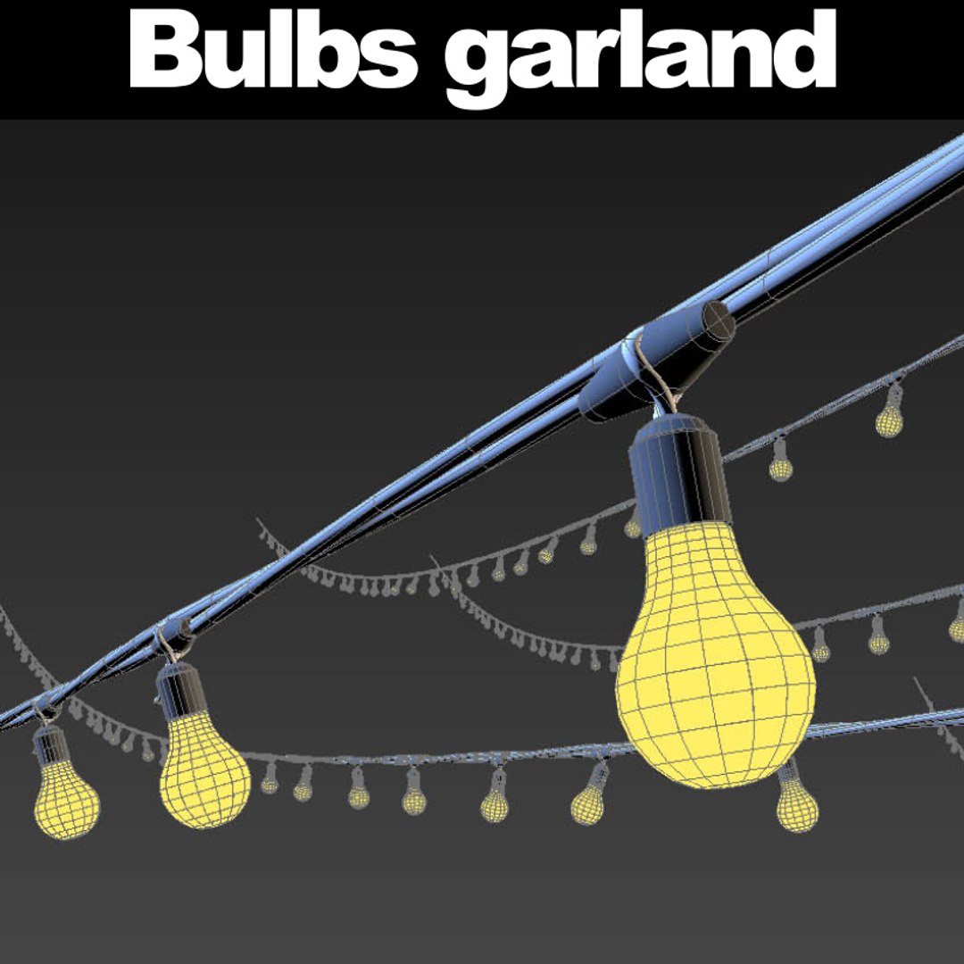 Garlands Lights 3d Model