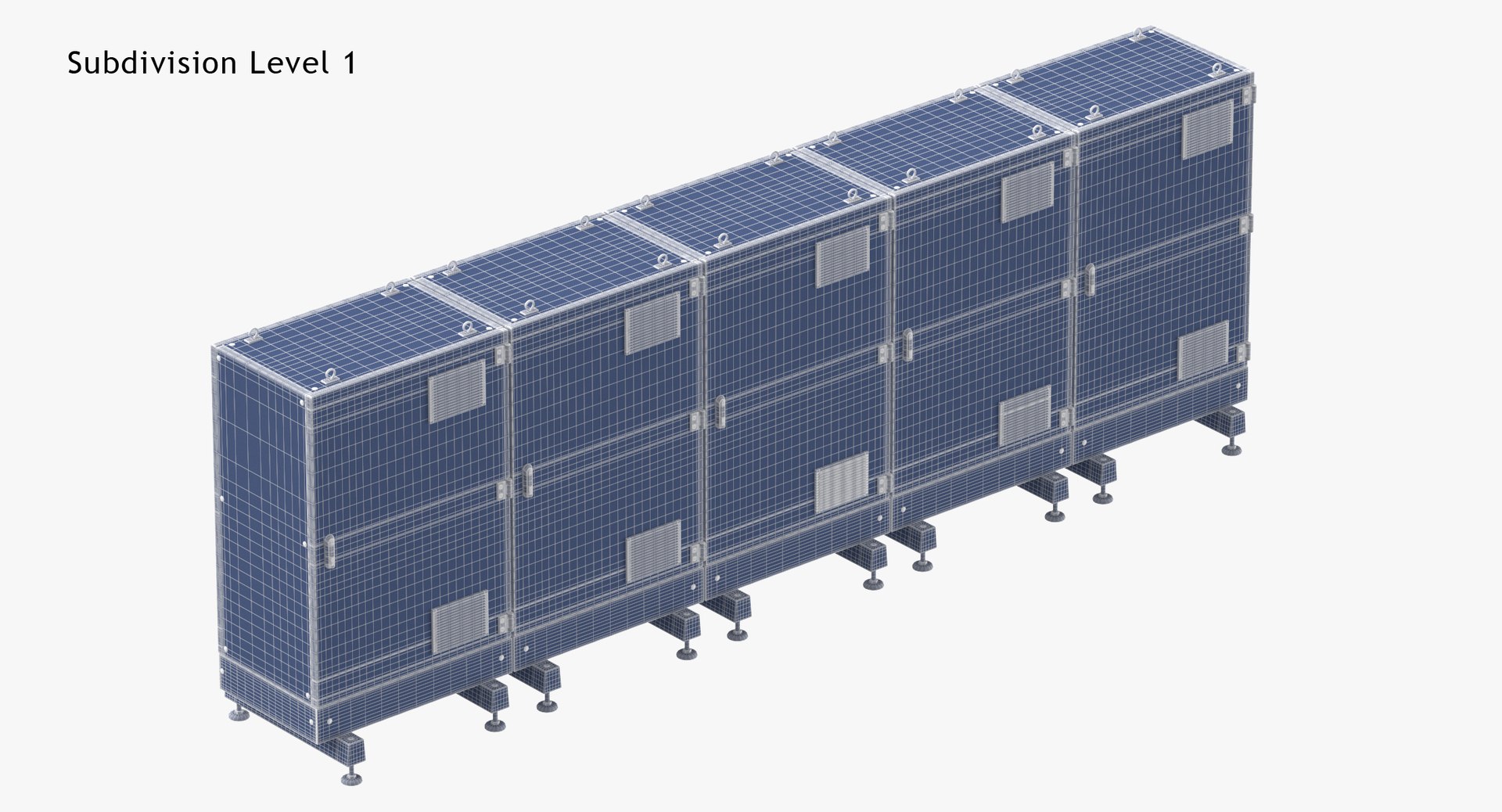 Transformer Box Row model - TurboSquid 1882696