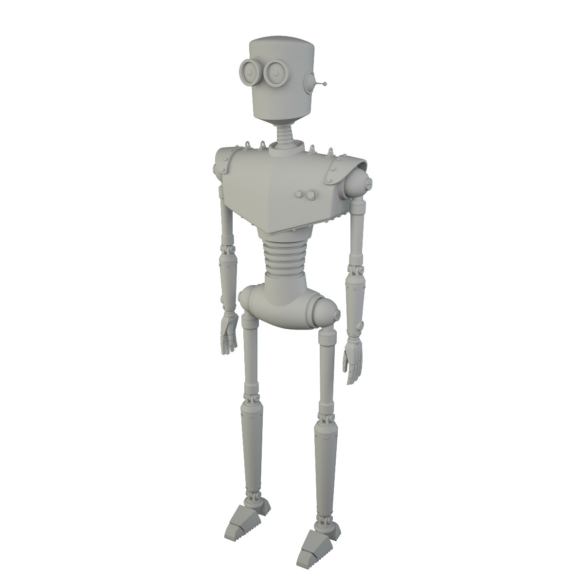 3d cartoon robot model