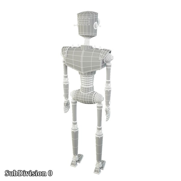 3d cartoon robot model