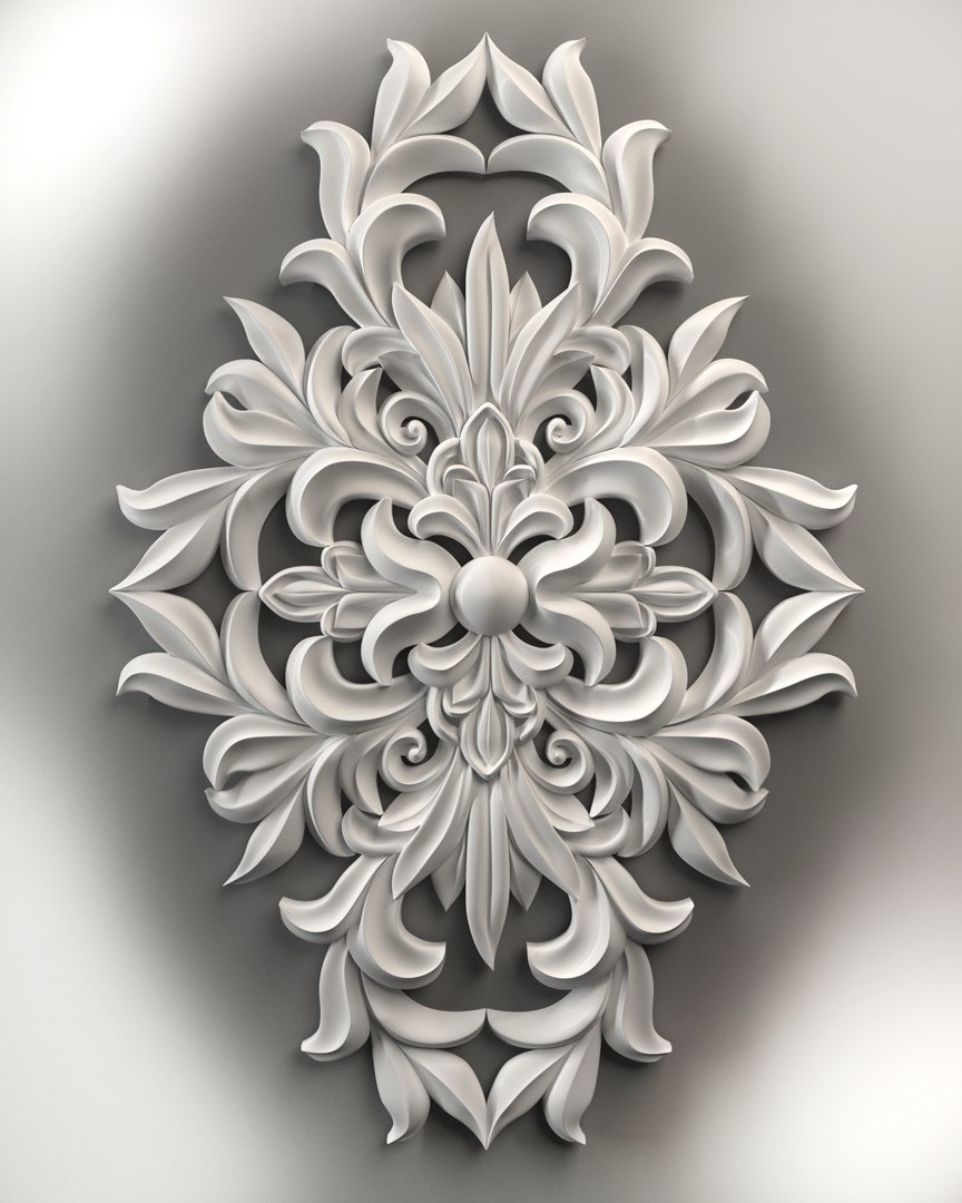 Wall Decor Flowers With Leaves For Milling CNC Machines 3D - TurboSquid ...