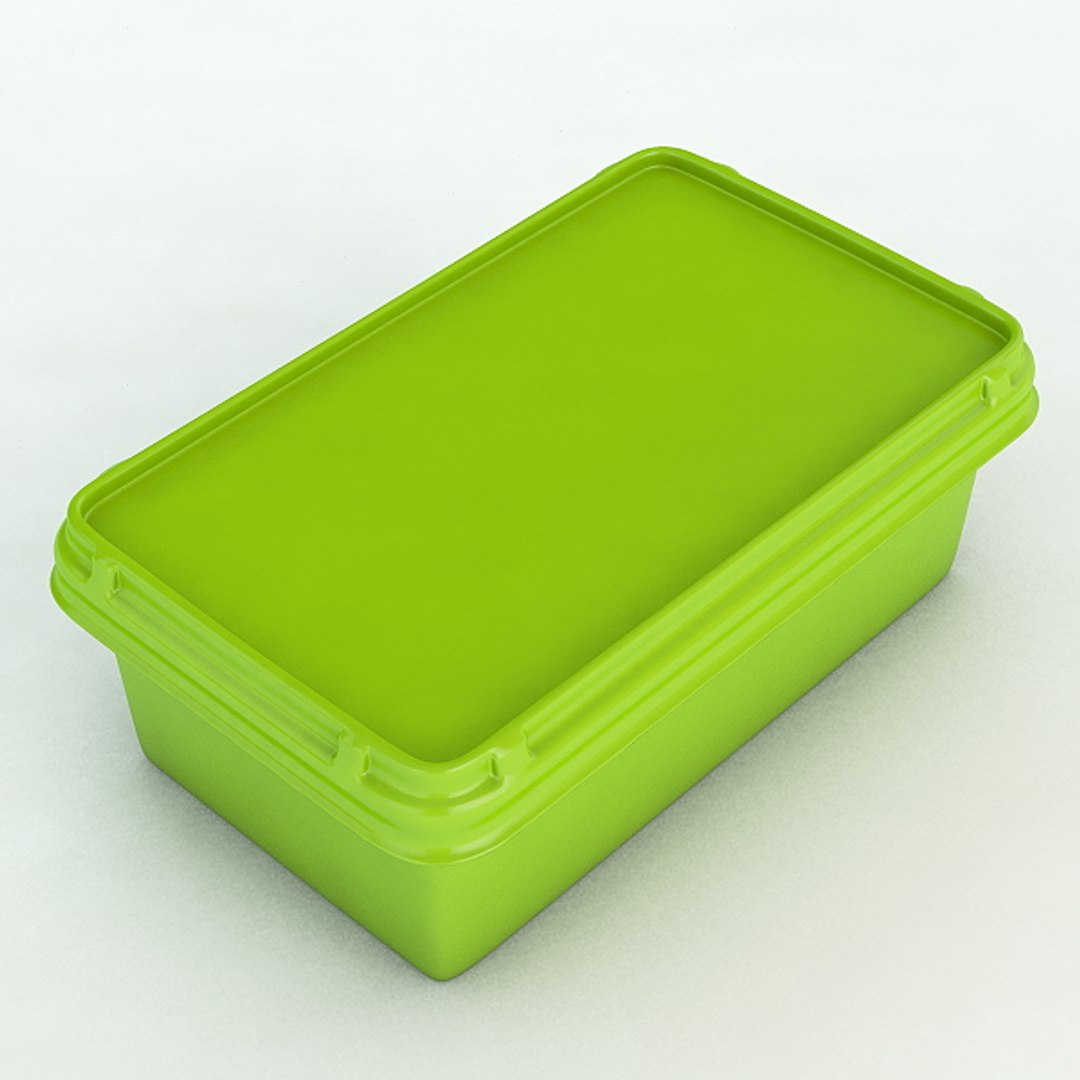 3d Margarine Box