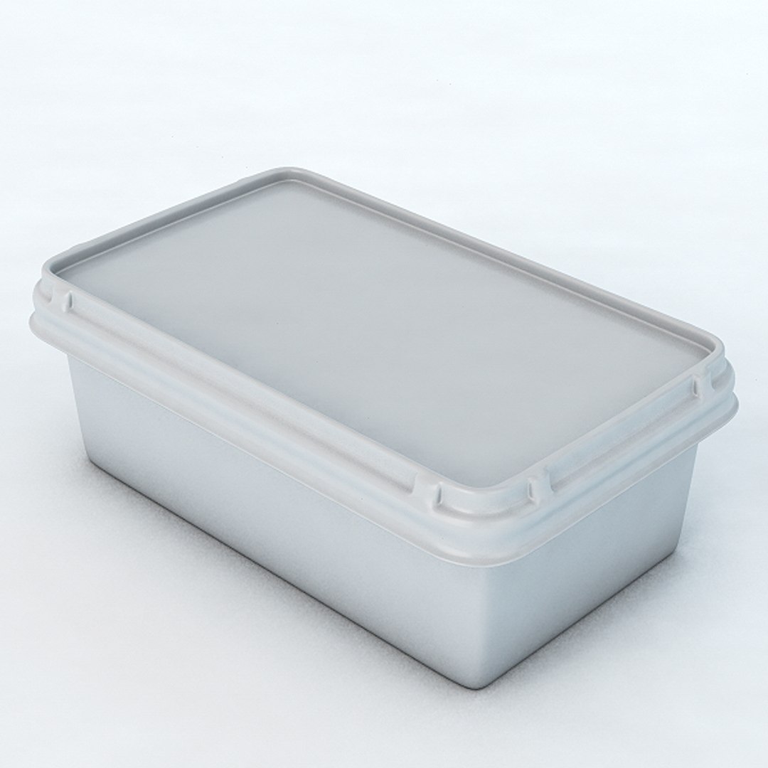3d Margarine Box