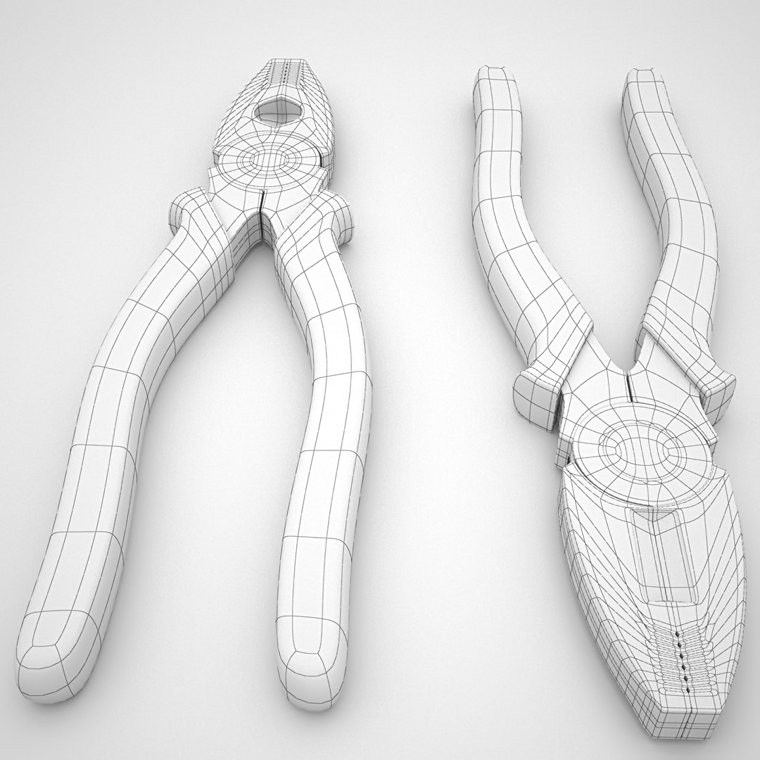 3d Model Pliers 002