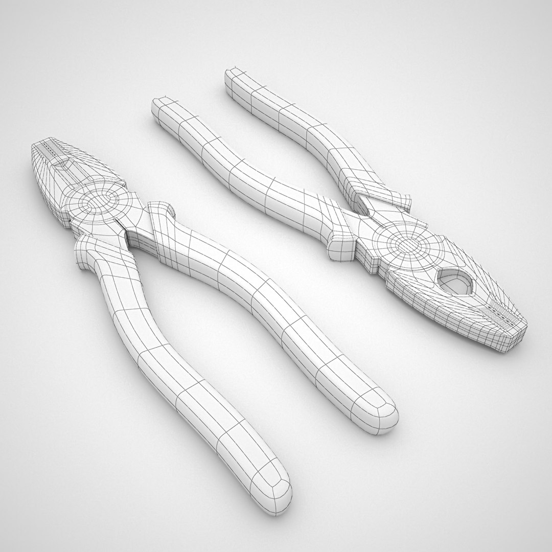 3d Model Pliers 002