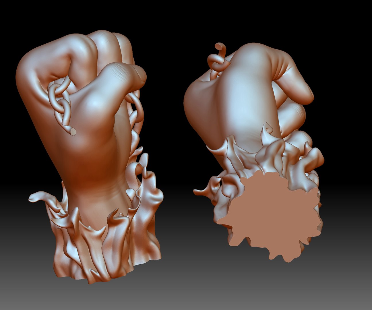 3D Sign Hand Logo Fist - TurboSquid 1613593