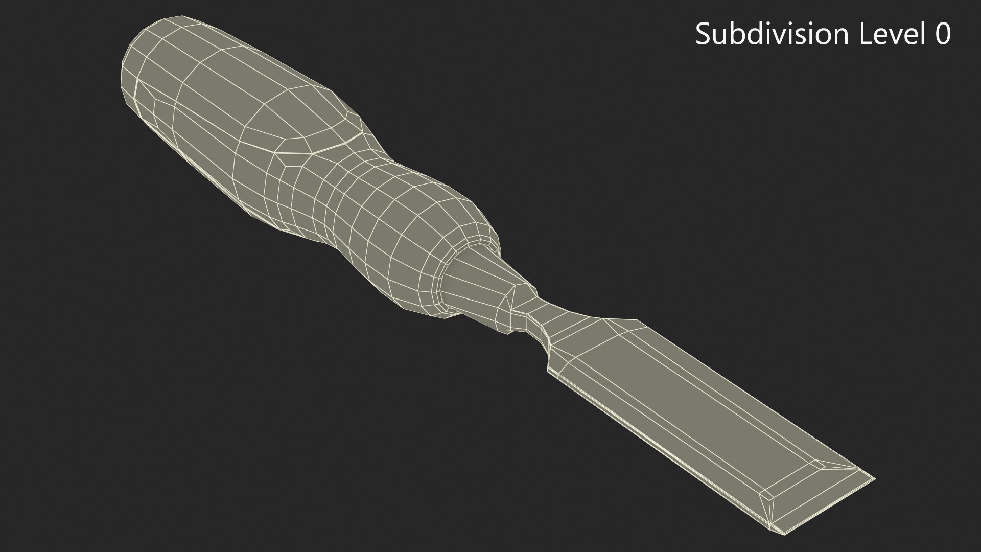 3D Wood Chisel - TurboSquid 2050901