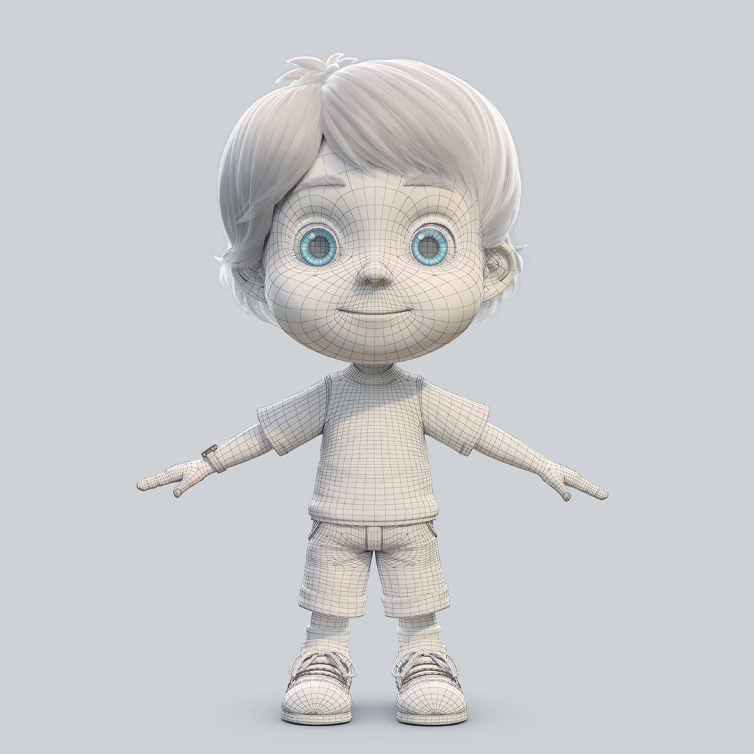 Boy Expressions 3D Model - TurboSquid 1415712