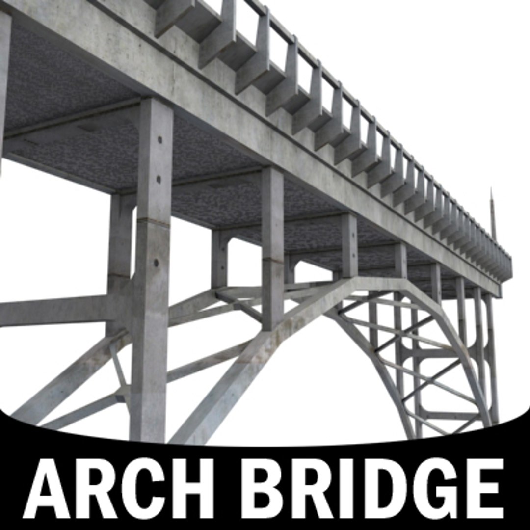 Arch Bridge 3d Model