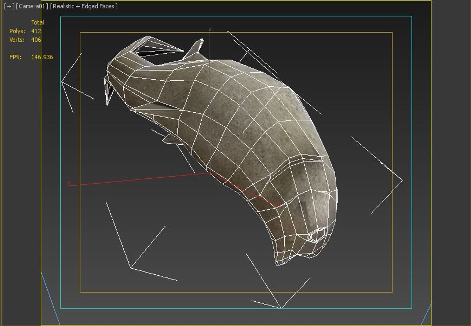 Free Max Mode Stone Fish Sculpture
