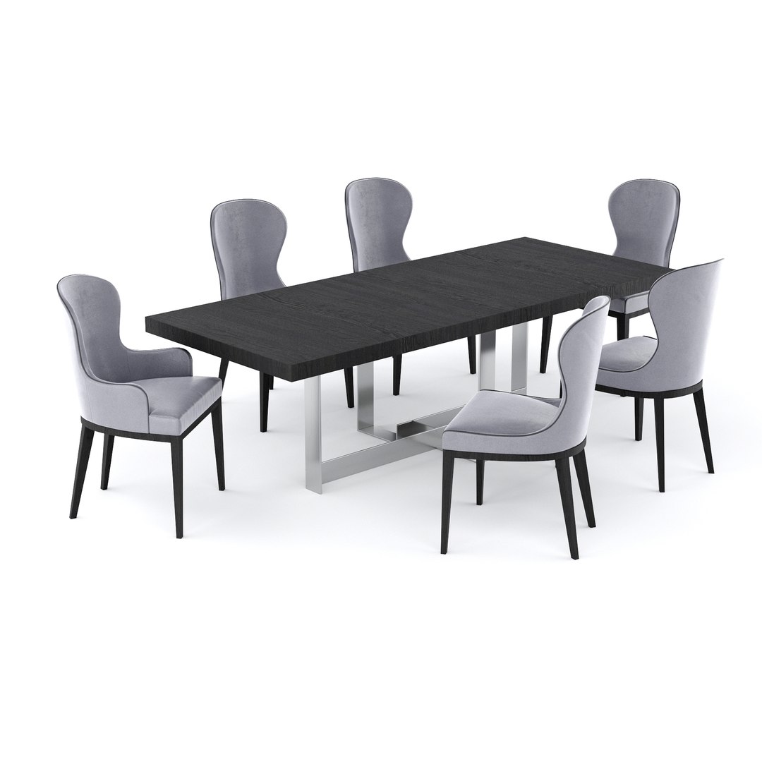 3D Model Table Jacques Chair Flexform - TurboSquid 1462705