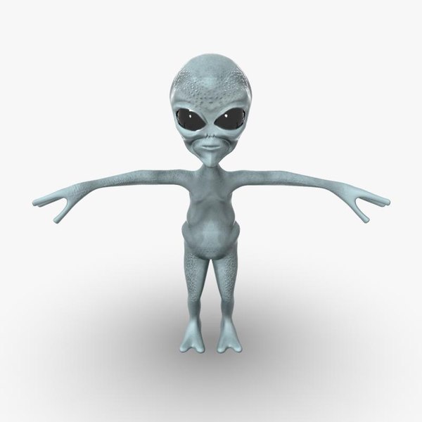 3d grays aliens model