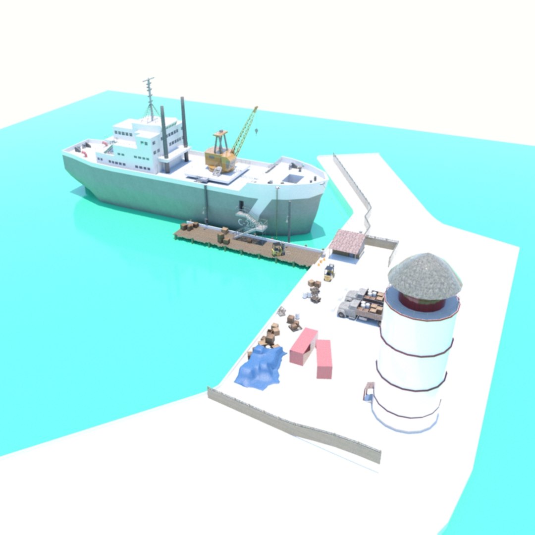 3D East Dock - Jurassic Park Model - TurboSquid 2167374