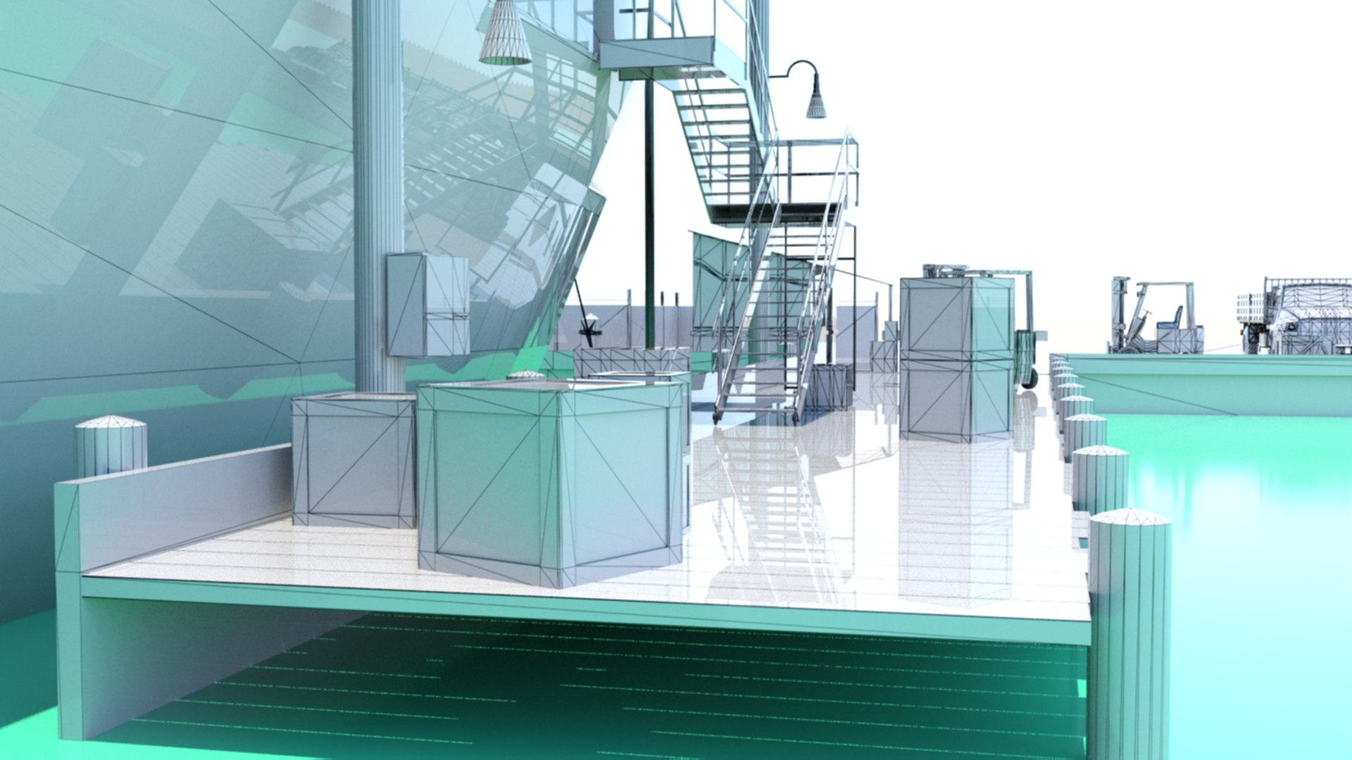 3D East Dock - Jurassic Park Model - TurboSquid 2167374