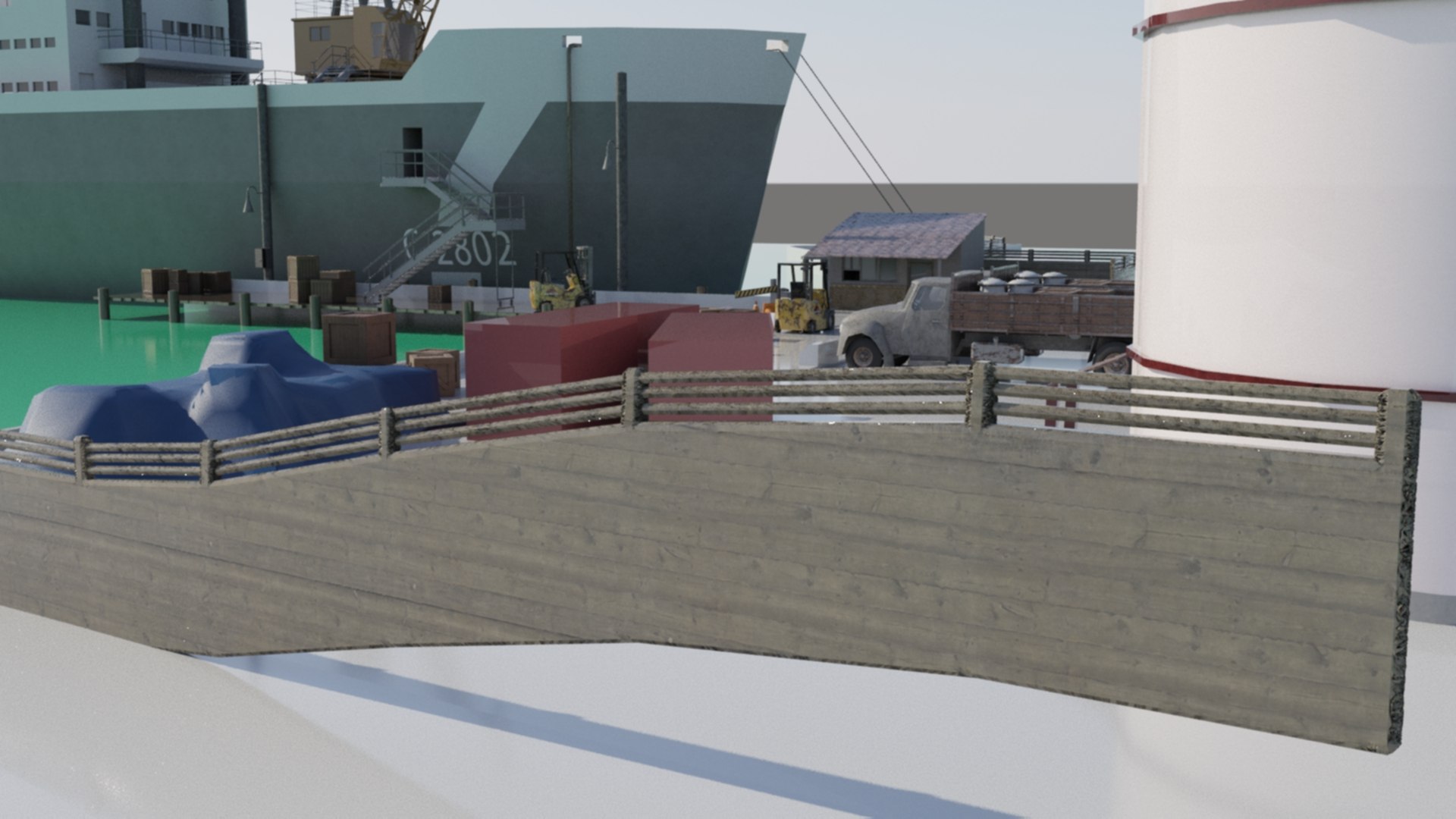 3D East Dock - Jurassic Park Model - TurboSquid 2167374