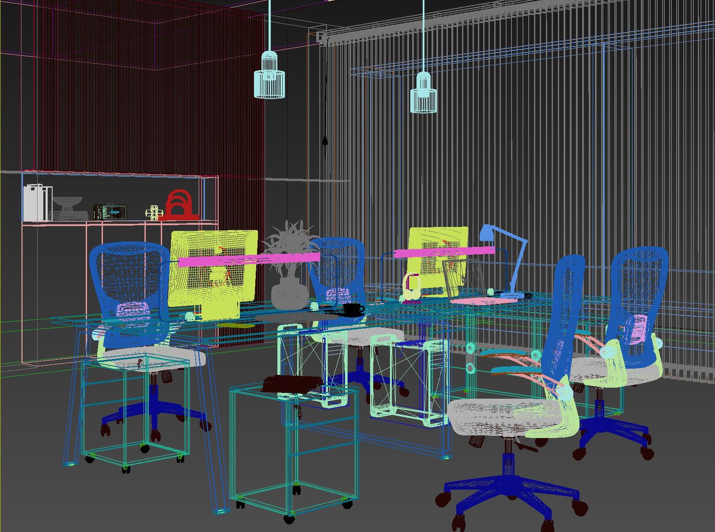 Interior Office Space 002 3D Model - TurboSquid 2218720