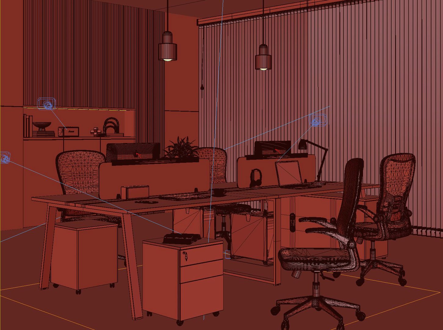 Interior Office Space 002 3D Model - TurboSquid 2218720