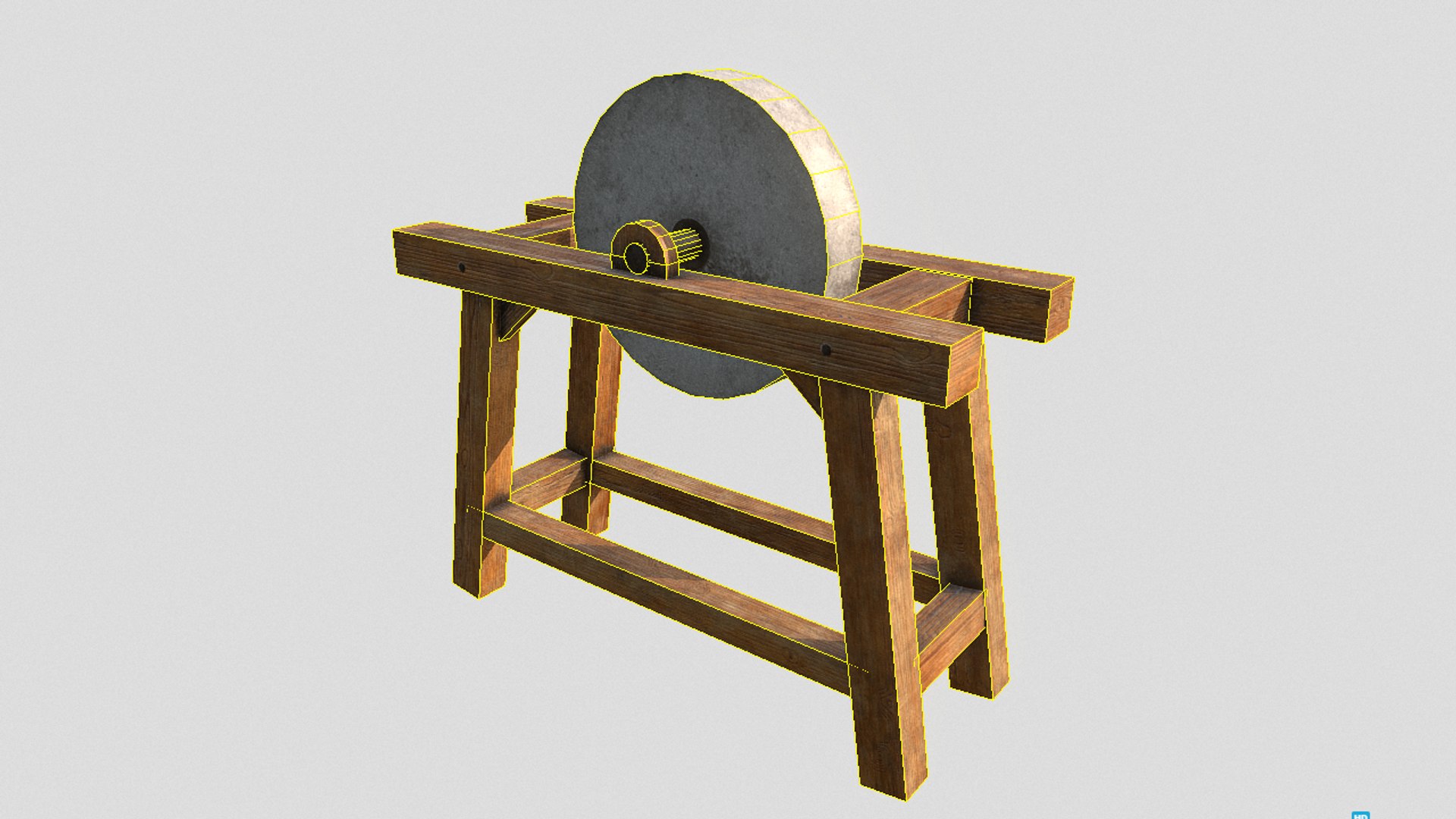 Medieval Grindstone Stone 3D Model - TurboSquid 1497763