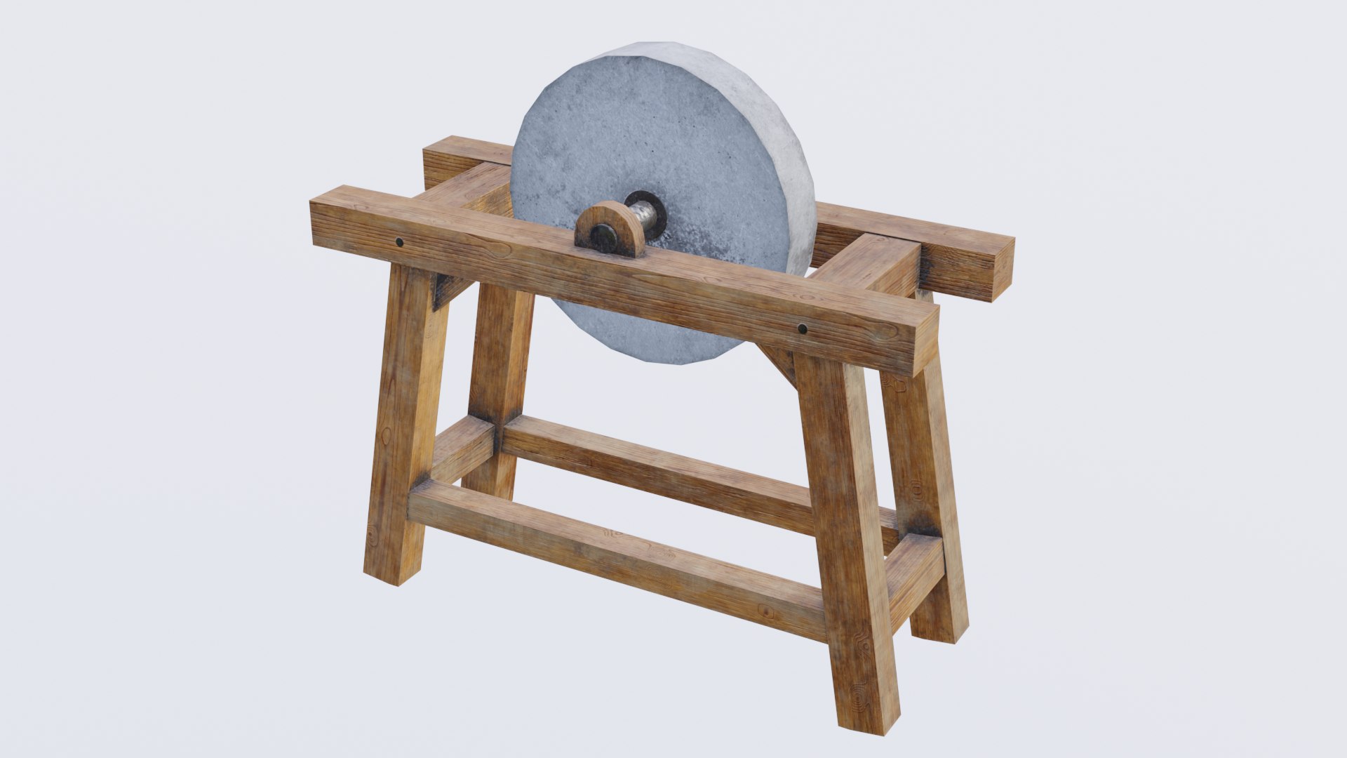 Medieval Grindstone Stone 3D Model - TurboSquid 1497763