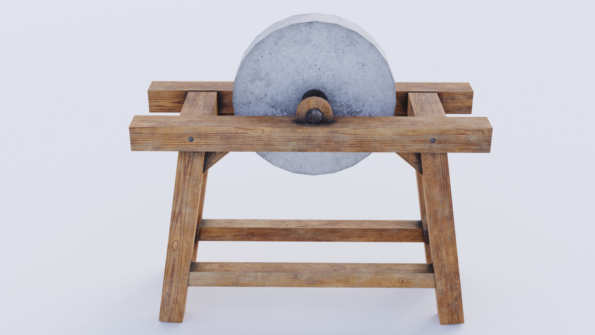 Medieval Grindstone Stone 3D Model - TurboSquid 1497763