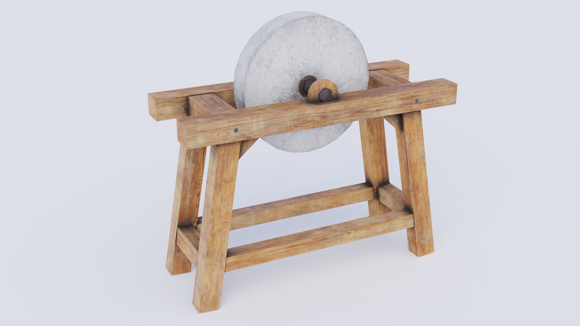Medieval Grindstone Stone 3D Model - TurboSquid 1497763