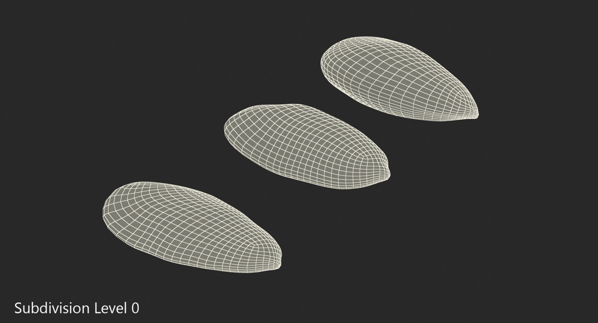 Raw Almonds Set Model - TurboSquid 1426300