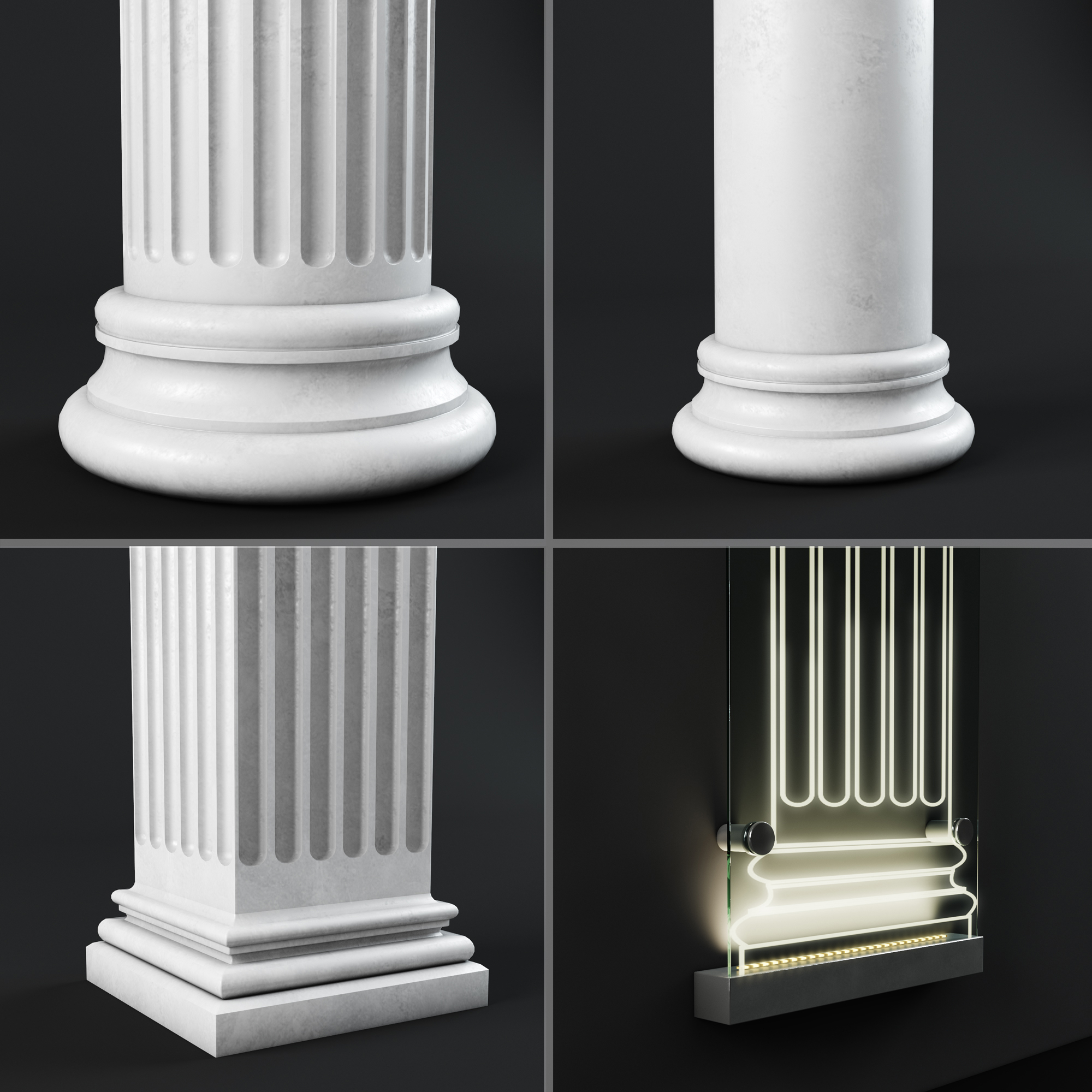 3d column model