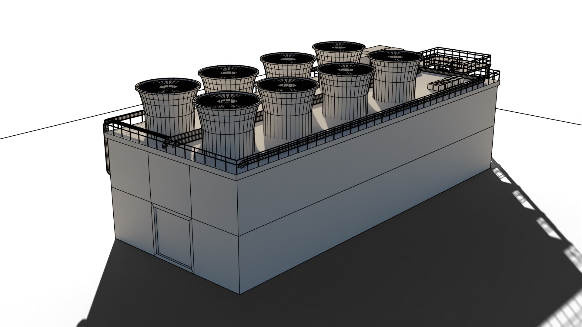 3D Cooling Tower - TurboSquid 1993027