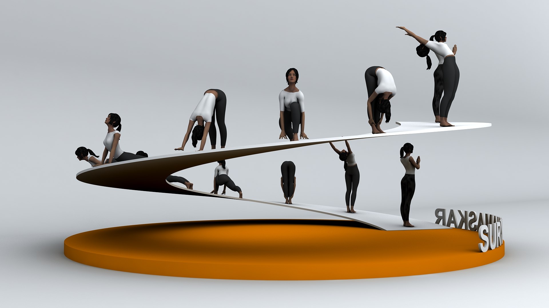 Surya Namaskar 3D - TurboSquid 1914565