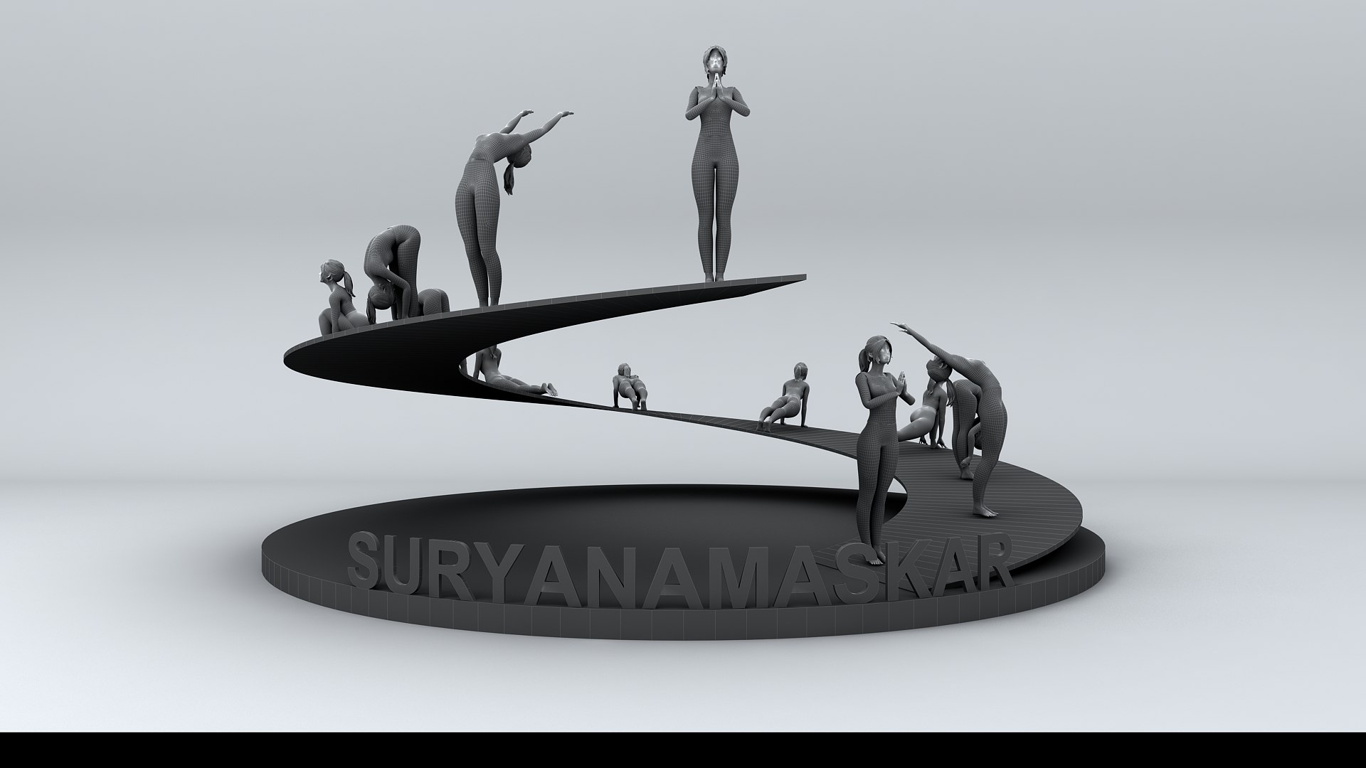 Surya Namaskar 3D - TurboSquid 1914565