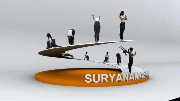 Surya namaskar 3D - TurboSquid 1914565