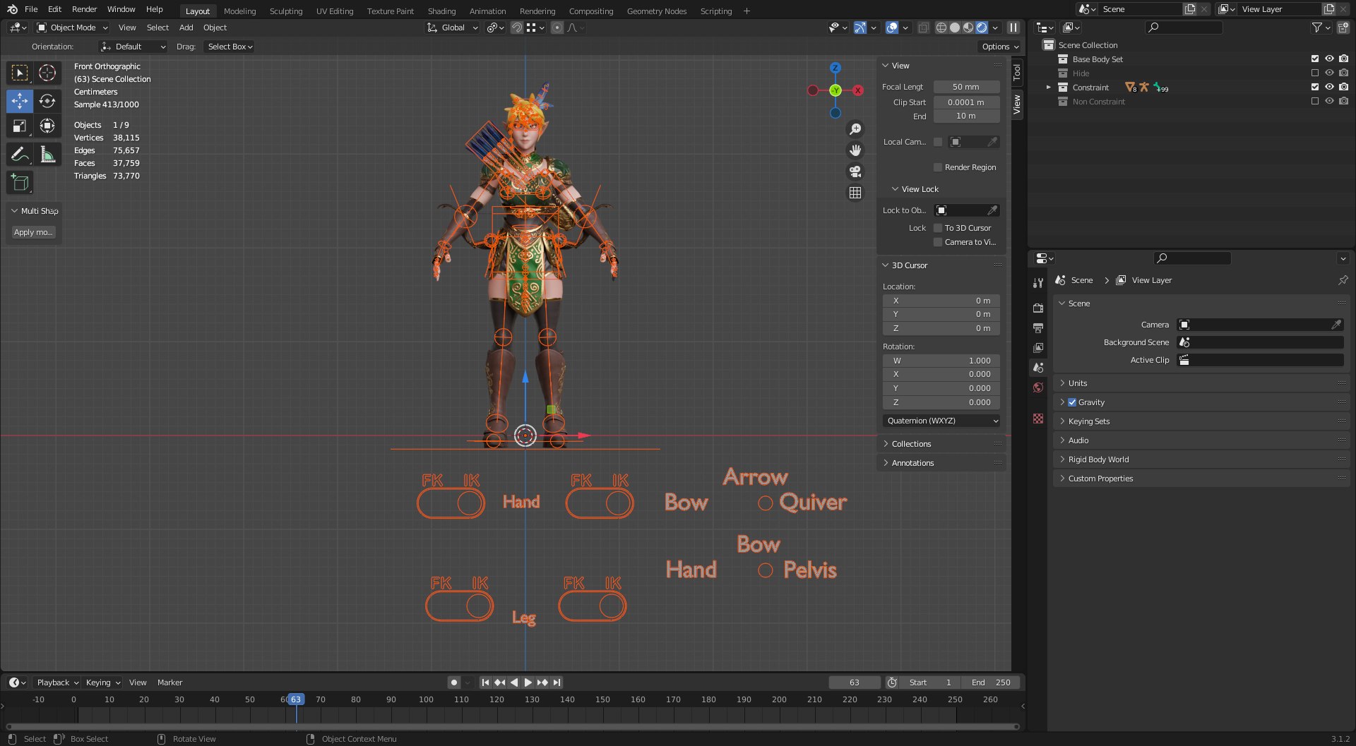 3D Model Low Poly - Stylized Archer - Sylvana - TurboSquid 2286474